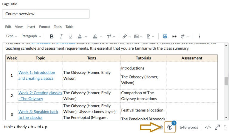 Accessibility checkers - ANU Learning and Teaching